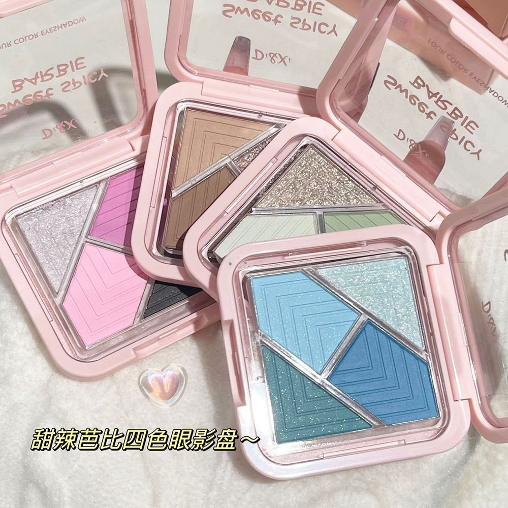 Dopamine Girl Color Matching~Four-color Eyeshadow Palette Milk Tea ...