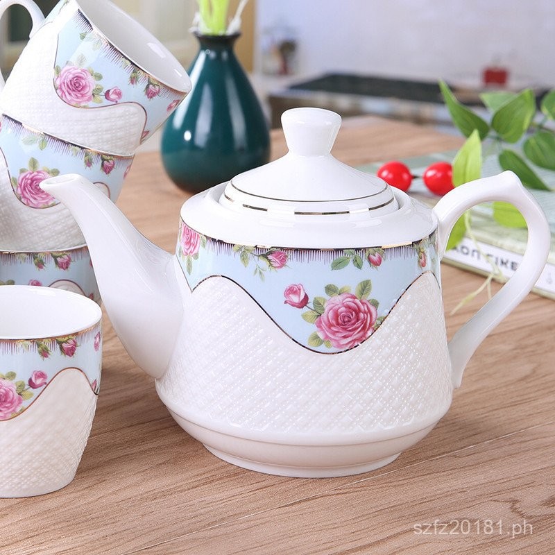 Ceramic Teapot Single Pot Large Capacity Bone China Household Tea ...