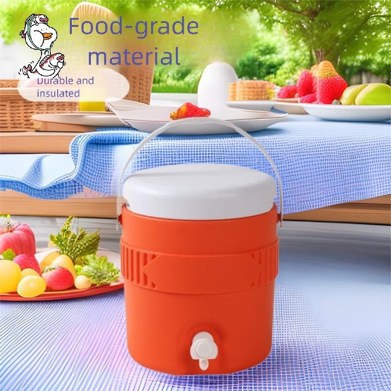 Plastic Round Insulation Bucket Water Tank Ice Water Dispenser With ...