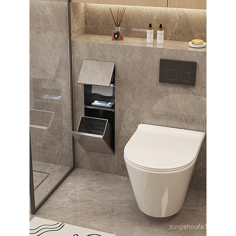 Embedded Hidden Stainless Steel Niche for Toilet, Finished Bathroom ...