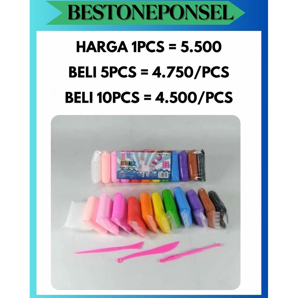 BOP [1 SET 12PCS] POLYMER CLAY MAGIC CHILDREN'S EDUCATIONAL TOY ...