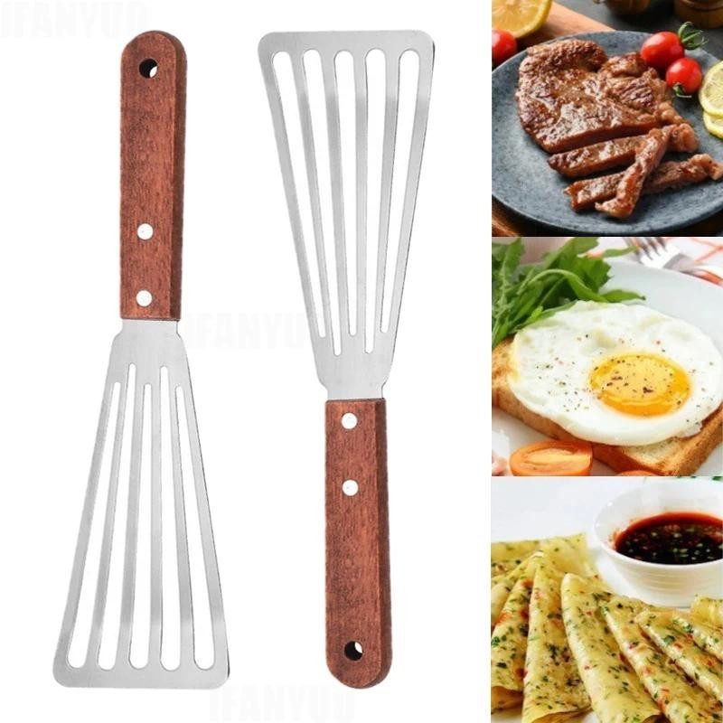 Fish Shovel Multi-Purpose Stainless Steel Slotted Fried Fish Pancakes ...