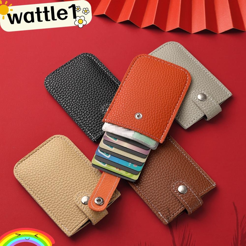 WTTLE Mini Card Wallet, RFID Blocking Laminated Concealed ID Card ...