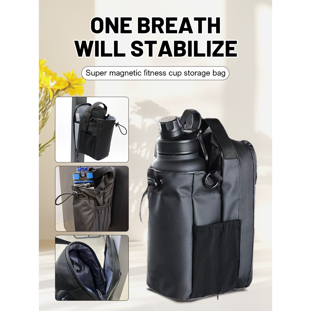 Magnetic Gym Sling Bag Large Capacity Magnetic Carrier Bag Waterproof ...