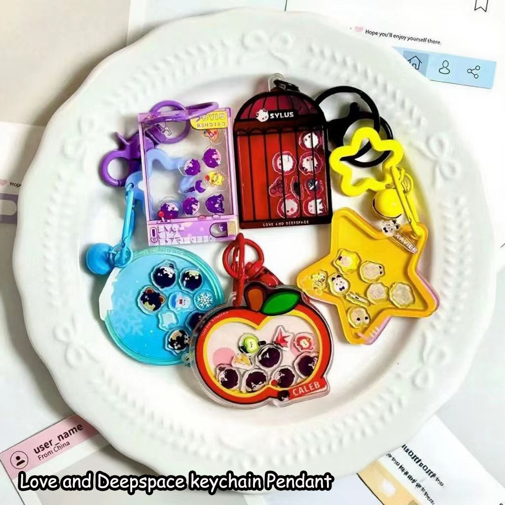 5 Styles Love and Deepspace Shake Pendant Acrylic Keychain Xavier Zayne ...