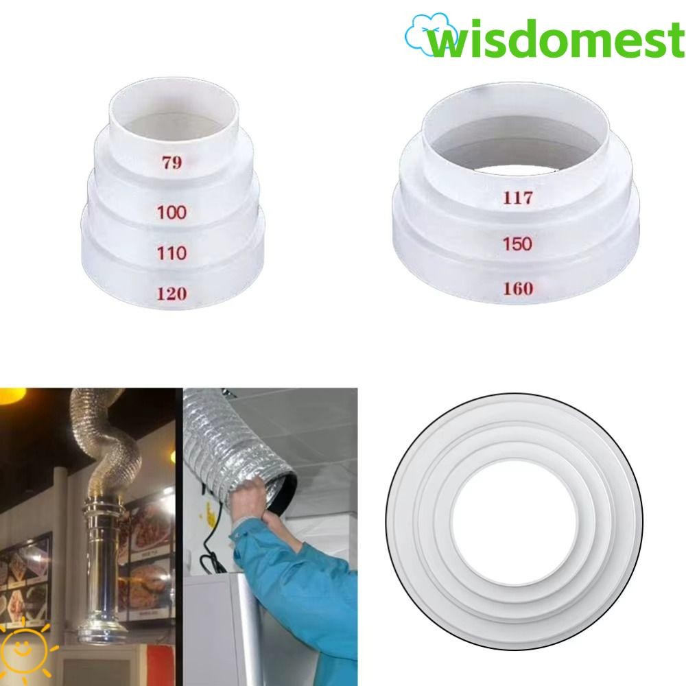 WISDOMEST 1Pcs Fan Pipe Connector, Multi Reducer Extractor White Fan ...