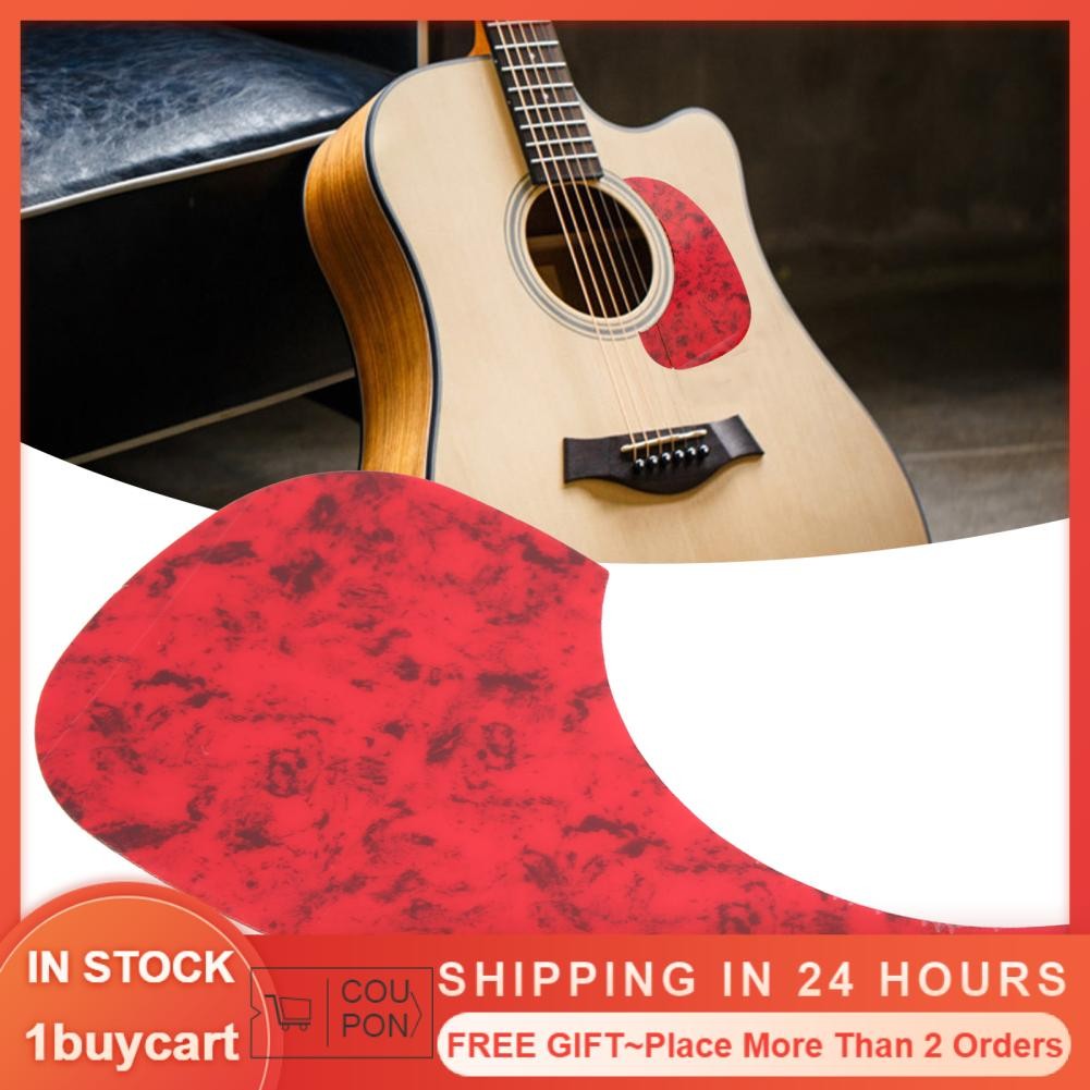 1buycart Acoustic Guitar Pickguard Red Tortoise Color Mirror Effect ...