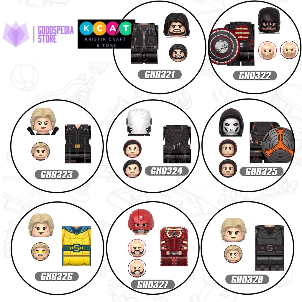Mini building block Figure toy G0143 - Thunderbolts marvel (SKU GH0321 - GH0328) | Shopee ...