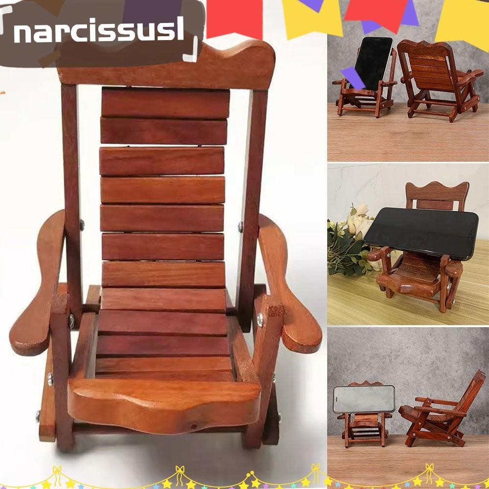 NARCIS Phone Holder, Wood Foldable Phone Stand, Portable Miniature Deck ...