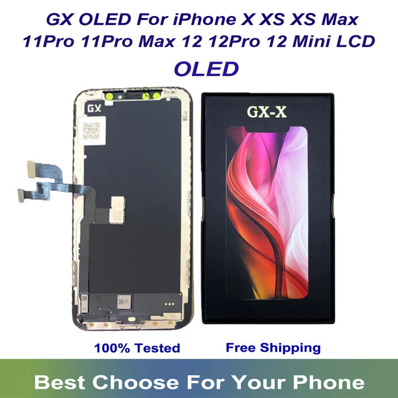 GX Soft Hard OLED For iPhone X XS Max 11 Pro Max 12 Pro Max 12 Mini 13 ...