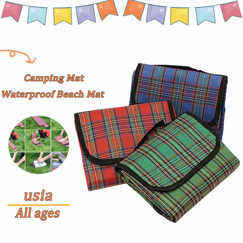 2M X 1.5M Outdoor Camping Mat Portable Picnic Mat Thickened Moisture ...