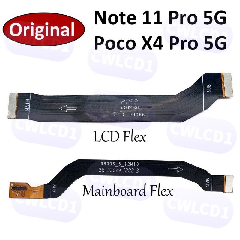 Original For Xiaomi Poco X4 Pro 5G / Redmi Note 11 Pro 5G Main FPC LCD Display Connect Mainboard ...
