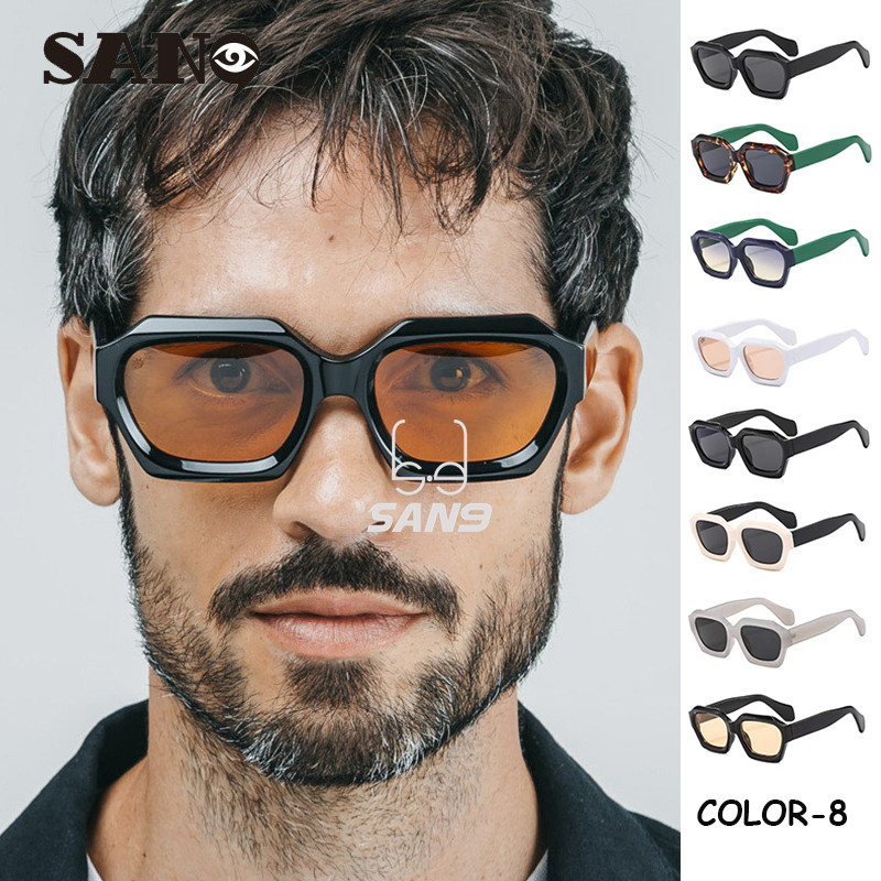 【Ready Stock】COD (San9)Narrow European and American Style Thick Framed ...