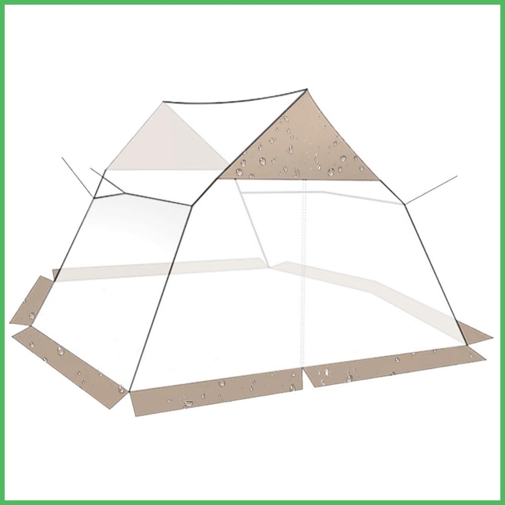 Camping Net Tent Rainproof Shelter Mesh with 10 Ground Nails Screen ...