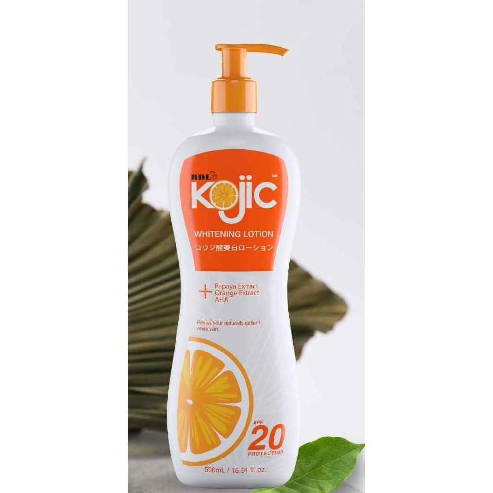 RDL Kojic Whitening Lotion 500mL - Brightening with Papaya, AHA & SPF ...