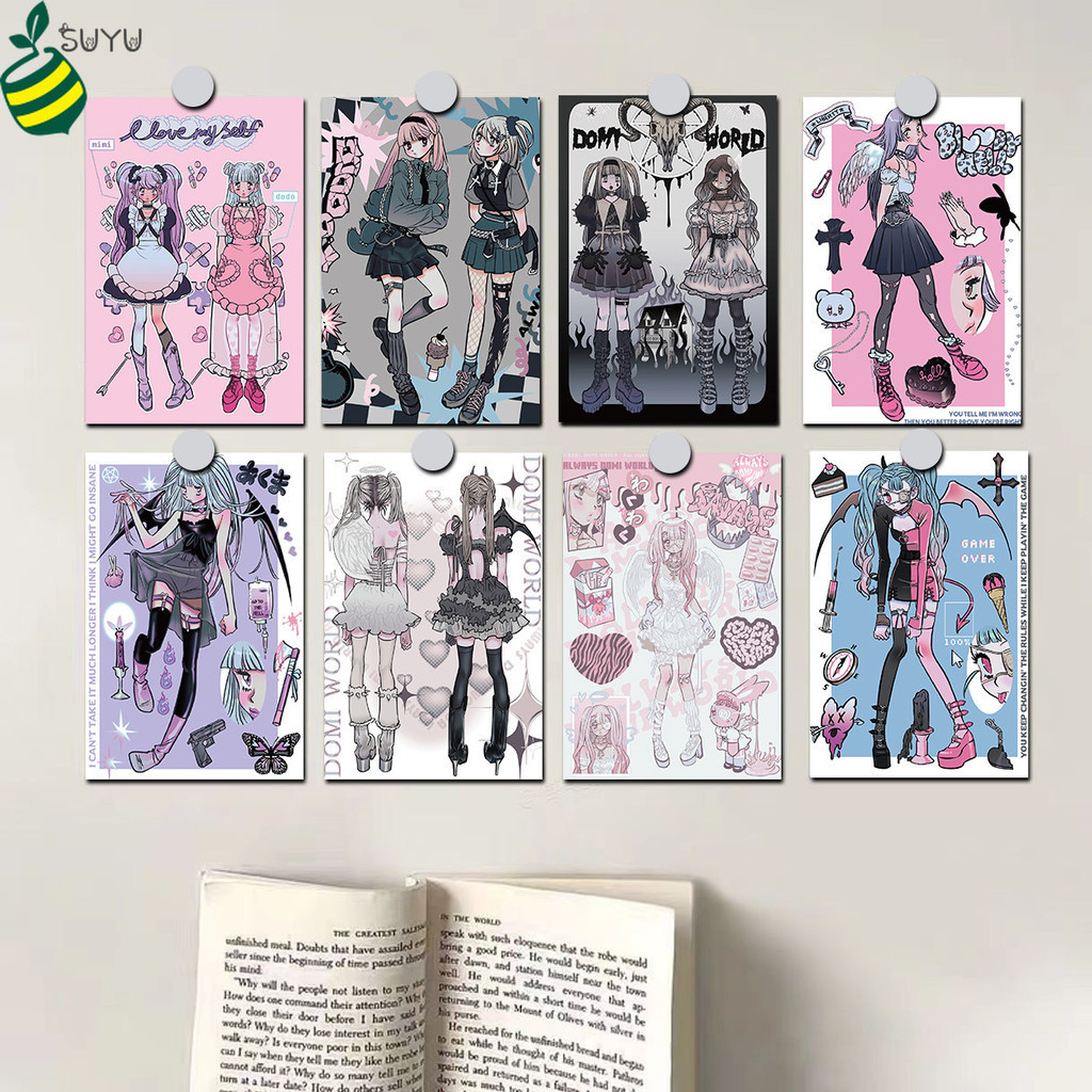 Gothic Wall Collage Kit Grunge Aesthetic Pictures 10PCS Goth Anime ...