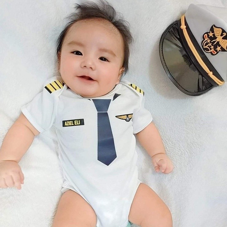 Pilot Costume Baby Onesie Unisex New Born Baby Clothes 5DCR X0TF ...