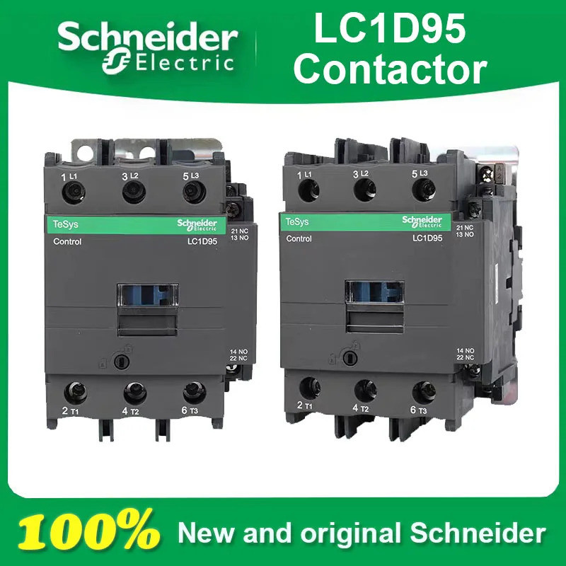 Original Schneider AC Contactor 3P LC1D95F7C LC1D95M7C LC1D95Q7C LC1D95E7C 110v 220v 380v 48v ...