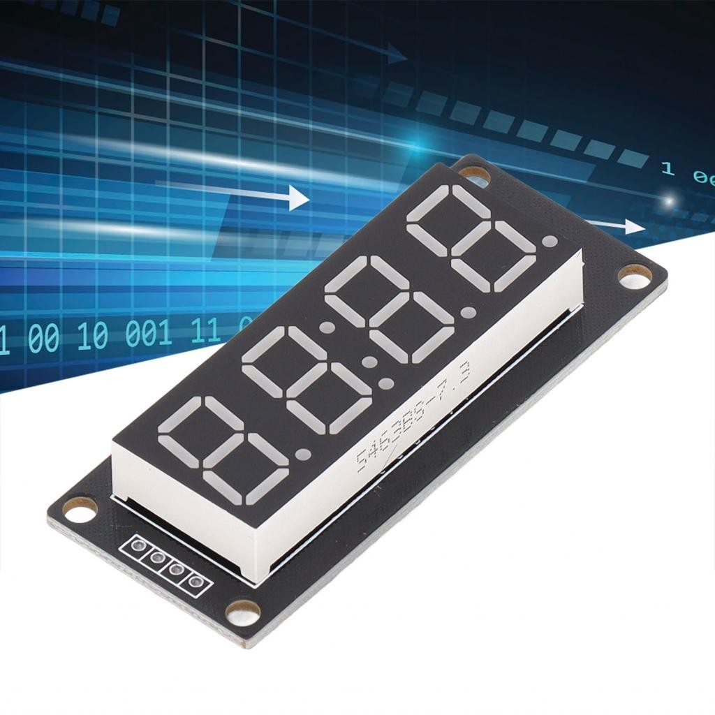 Ooidshop 0.56in LED Display Module 4 Digit 7 Segment Digital Tube Clock ...