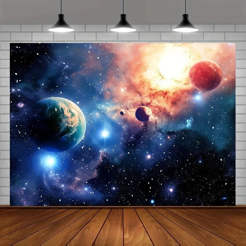 Custom Space party background, bedroom aesthetics Outer space galaxy ...