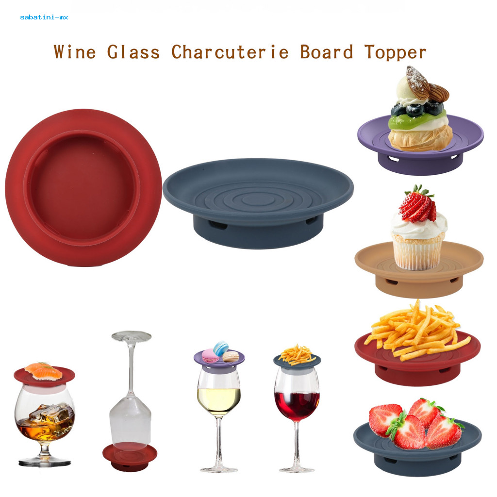 Sa Stable Wine Glass Cover Charcuterie Board Wine Glass Topper Silicone ...