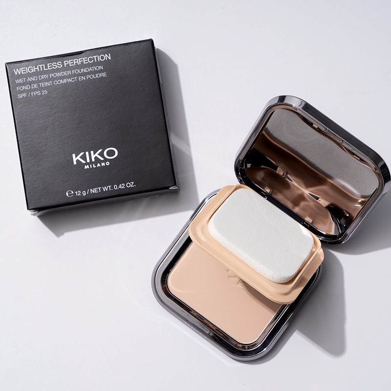 KIKO powder cake oil control honey powder sunscreen makeup dry and wet ...