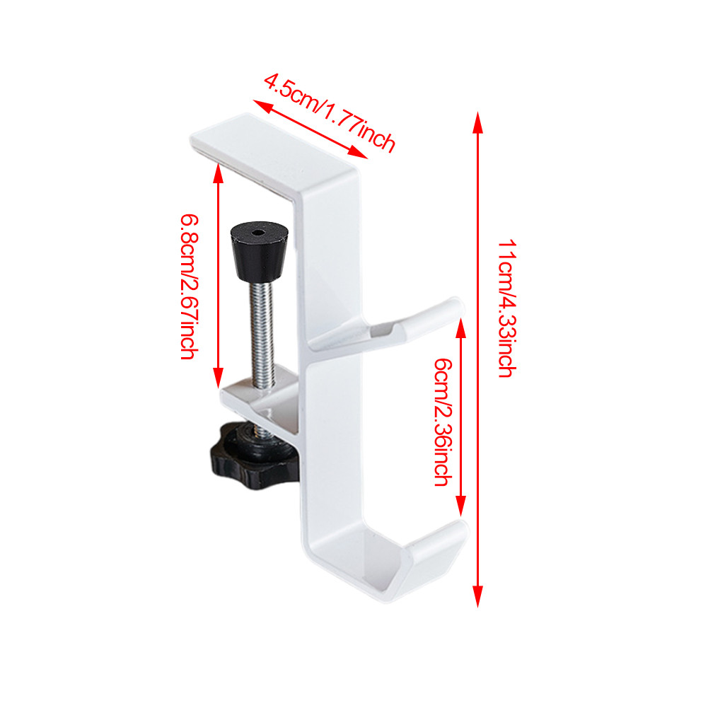 Desk Edge Hook Adjustable Backpack Hanging Hook Desk Edge Hanger for ...