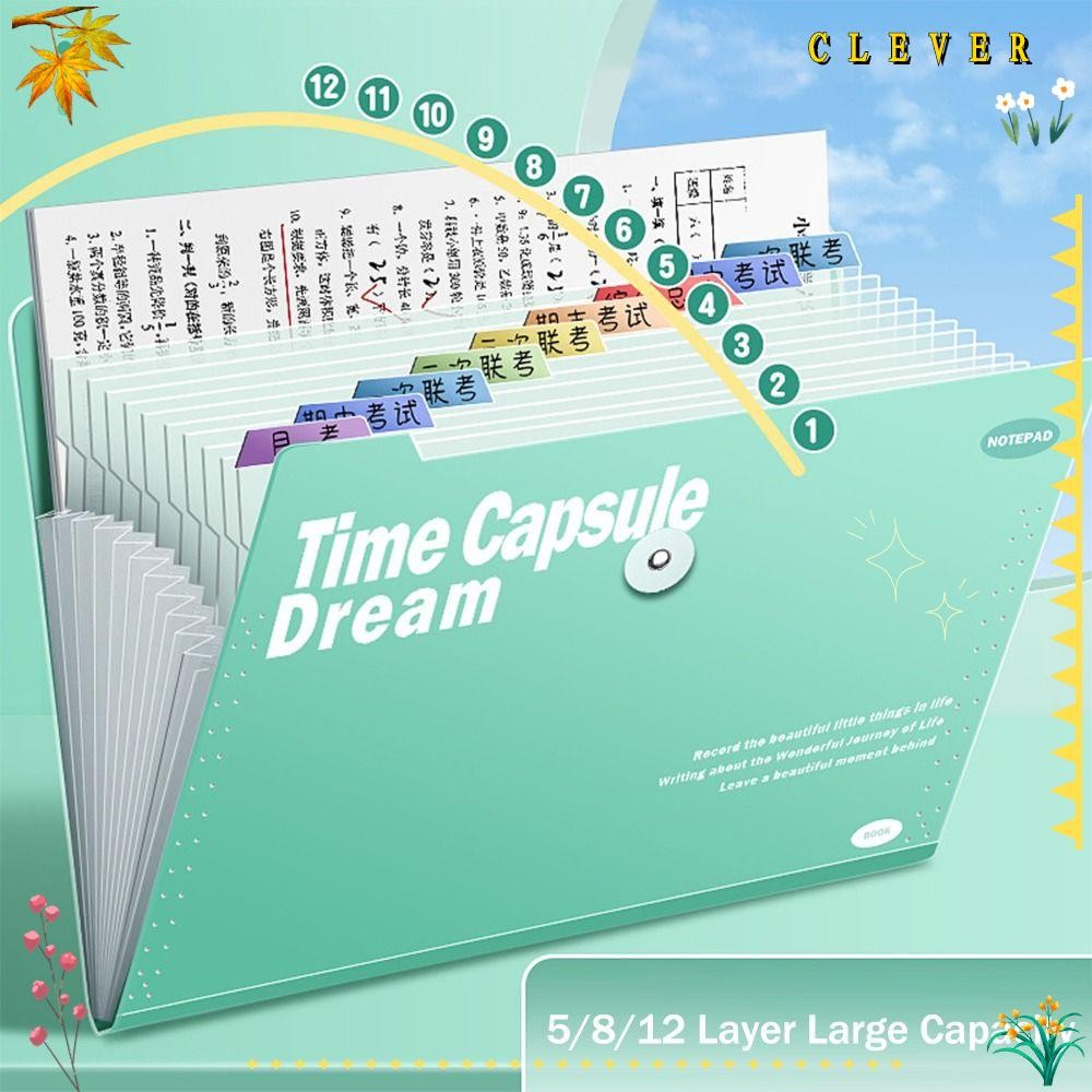 CLEVERHD A4 File Folder, Waterproof Classified Storage Organ Bag ...