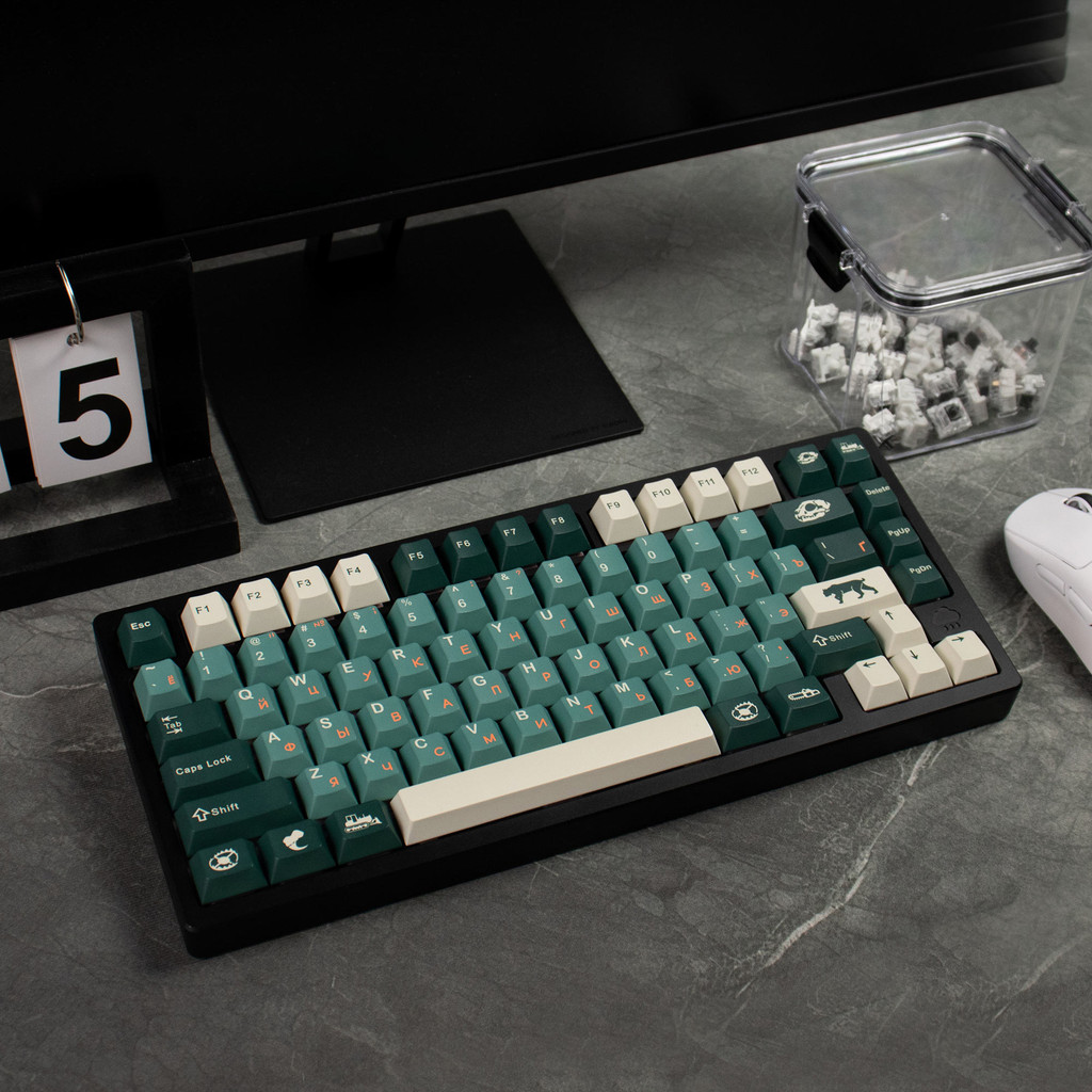 GMK Silent Forest Keycaps Green 1.7mm Thickness PBT cherry Profile ...