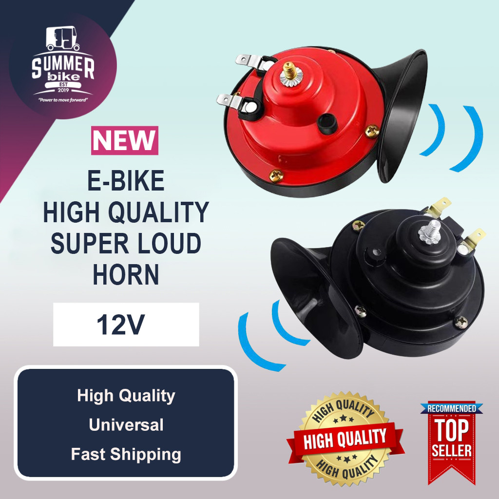 1pcs Ebike Horn Waterproof 12V Loud Electric Horn Kit Universal Horn ...