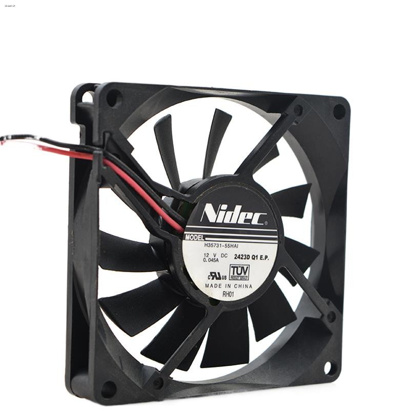 Nidec H35731-55HAI 12V 0.045A 8cm 8015 Ultra Quiet 2 Wire Cooling Fan ...