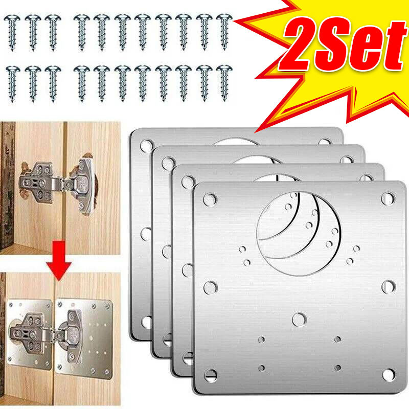 Cabinet Hinge Repair Plate / Stainless Steel Brackets / Kitchen ...