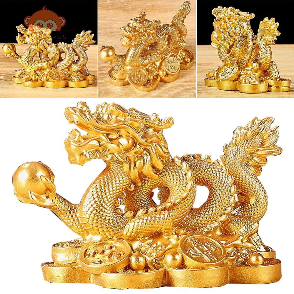 2024 Feng Shui Dragon Statue Chinese Auspicious Money Dragon Attract ...