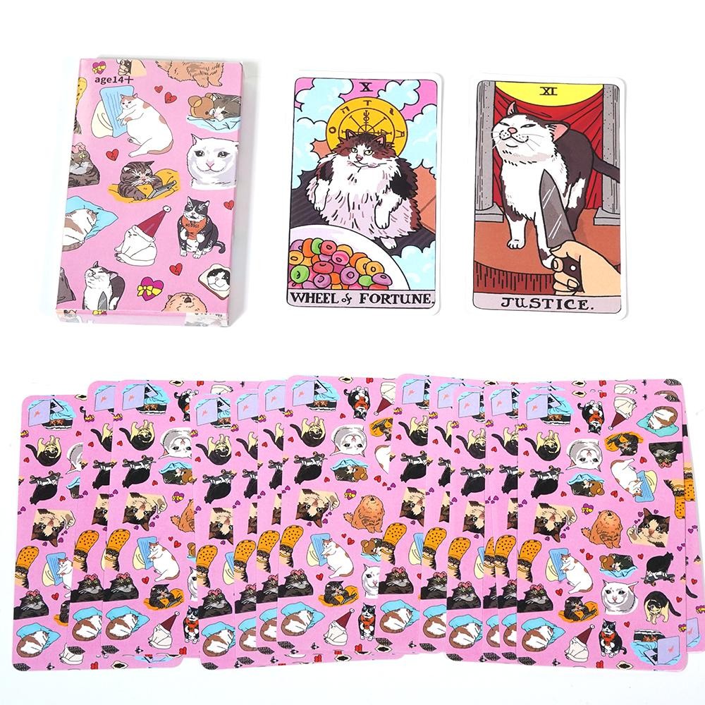 The Cat Meme Tarot Deck 22 Major Arcana Cat Meme Tarot Funny Witchy Cat ...