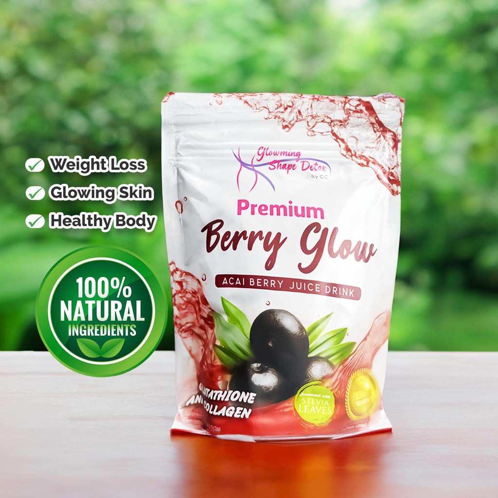 CC Glam & Beauty Glowming Shape Detox Berry Glow Glutathione & Collagen ...