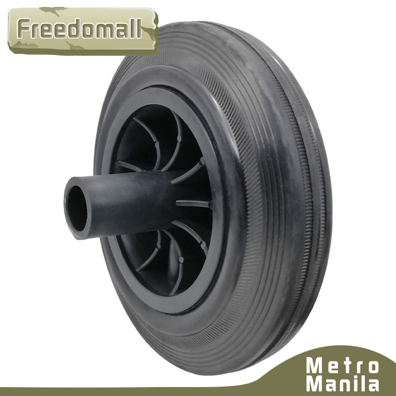 1pcs 120/240 L Garbage Bin Wheel Solid Rubber Wheel For Wastebasket ...