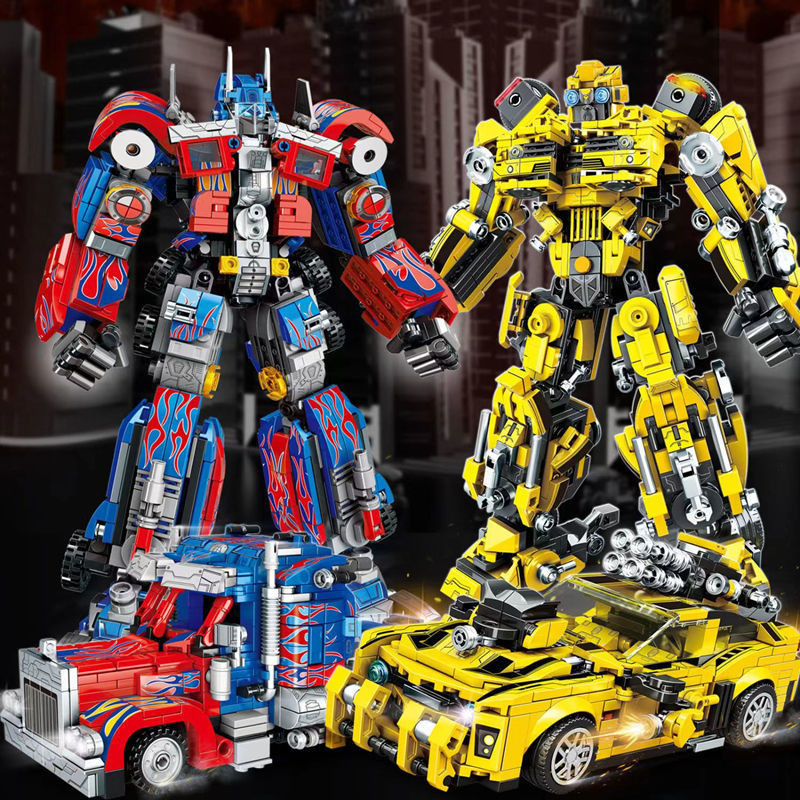 Transformers Optimus Prime Bumblebee Robot Assembly Toy | Shopee ...