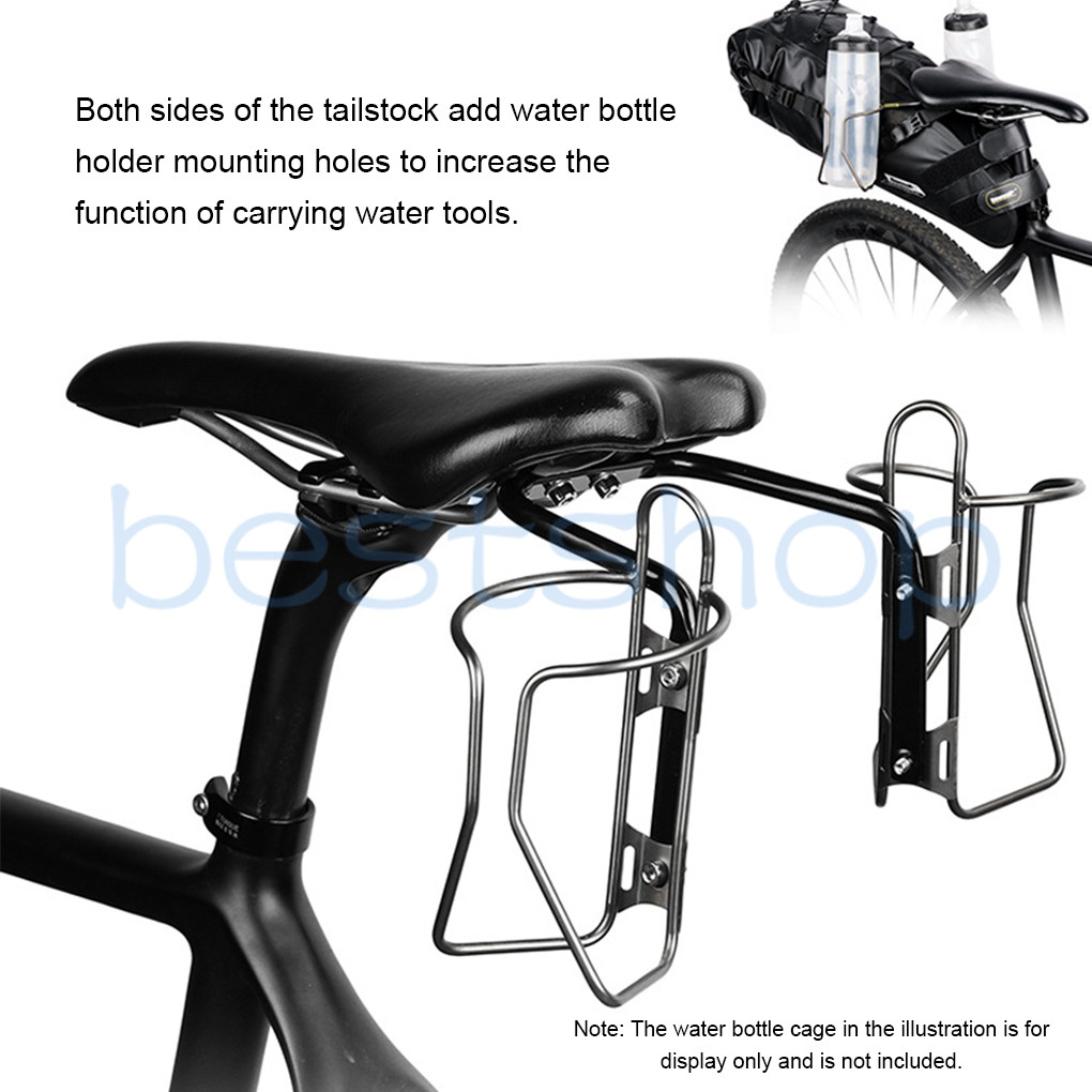 Bike Saddle Bag Bracket Holder MTB Rack Rear Stabilizer Screw-mounted ...