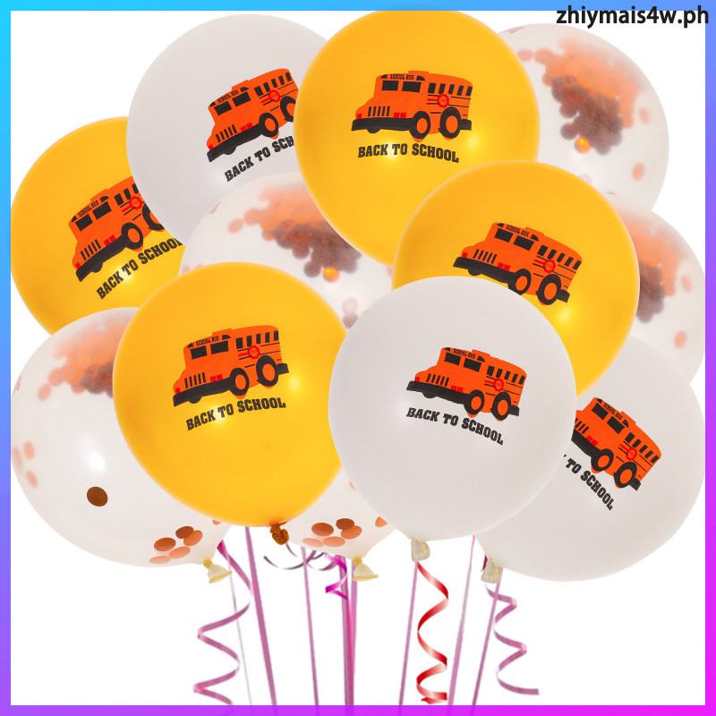 School Bus Printing Balloons Reusable Party Ballons Decoration ...