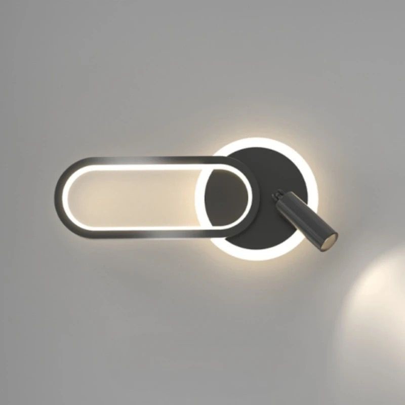 Corridor Lamp LED Wall Lamp Bedroom Aisle Bedside Living Room Black ...