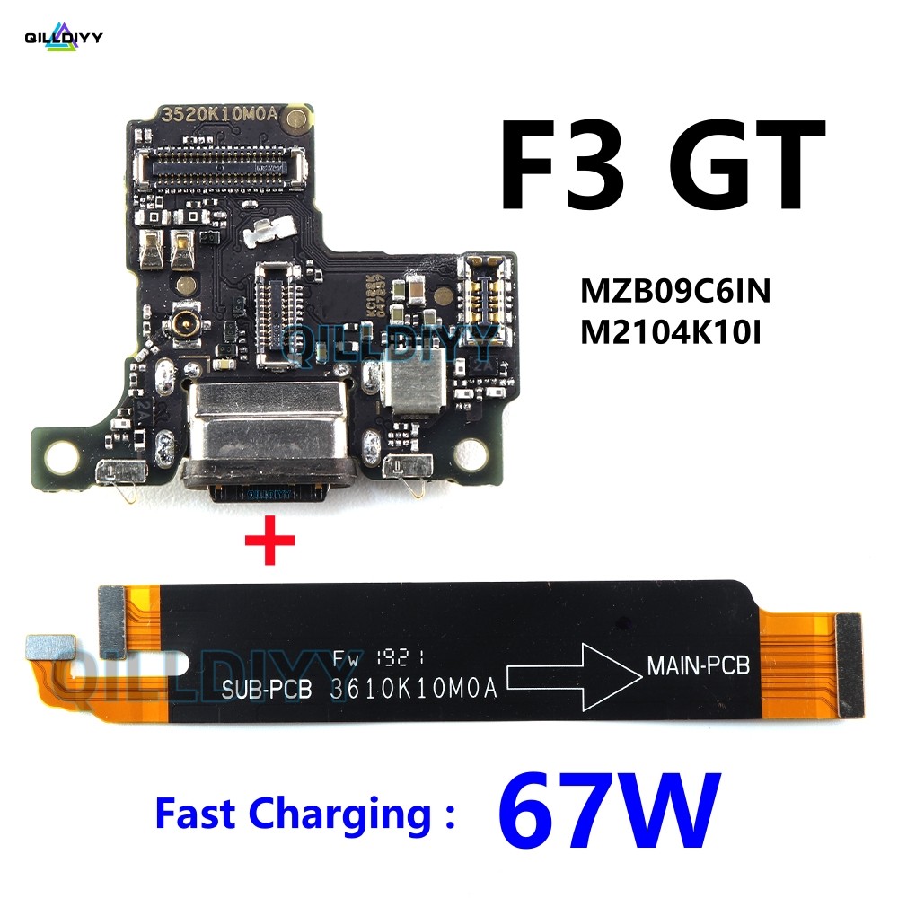 For Xiaomi Poco F3 GT USB Charging Dock Port Board Connector Mic Type C ...