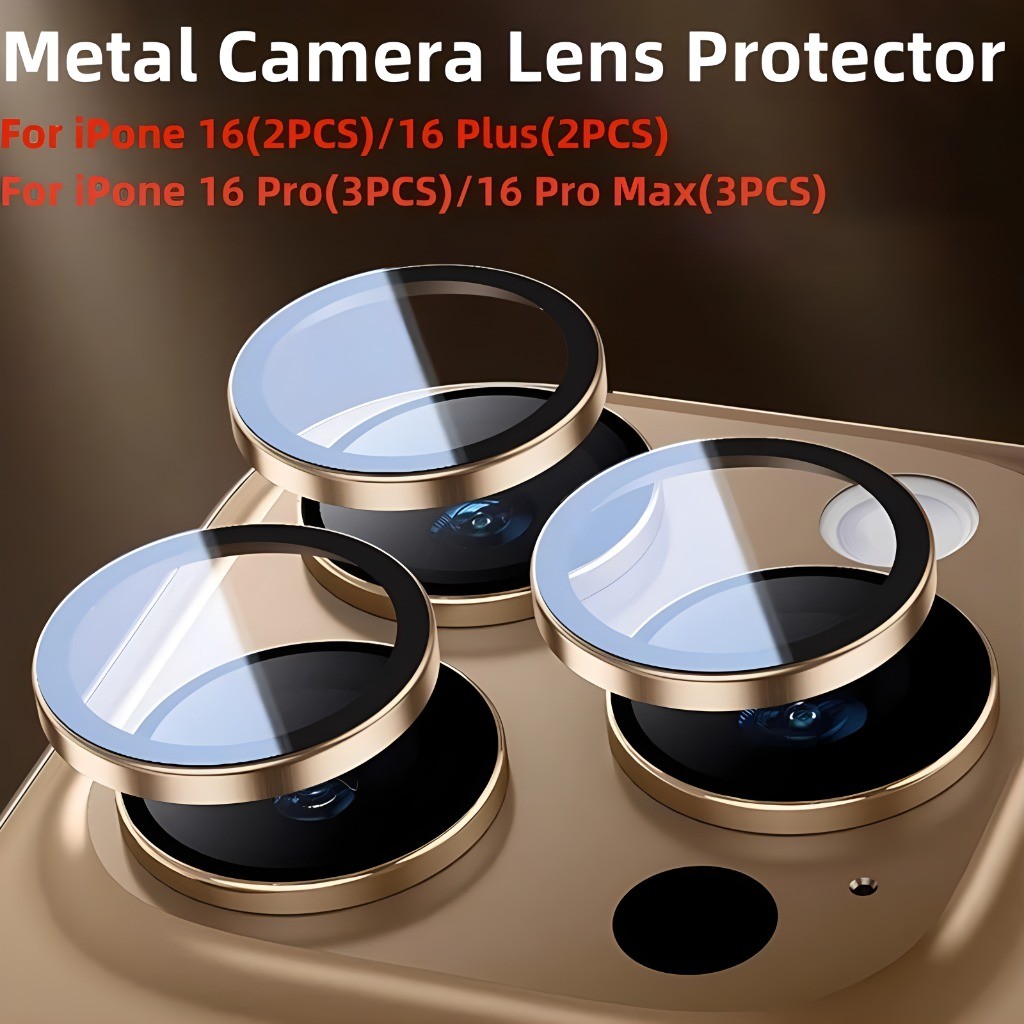 Metal Camera Lens Protector For iPhone 16 15 Pro Max Lens Ring Case ...