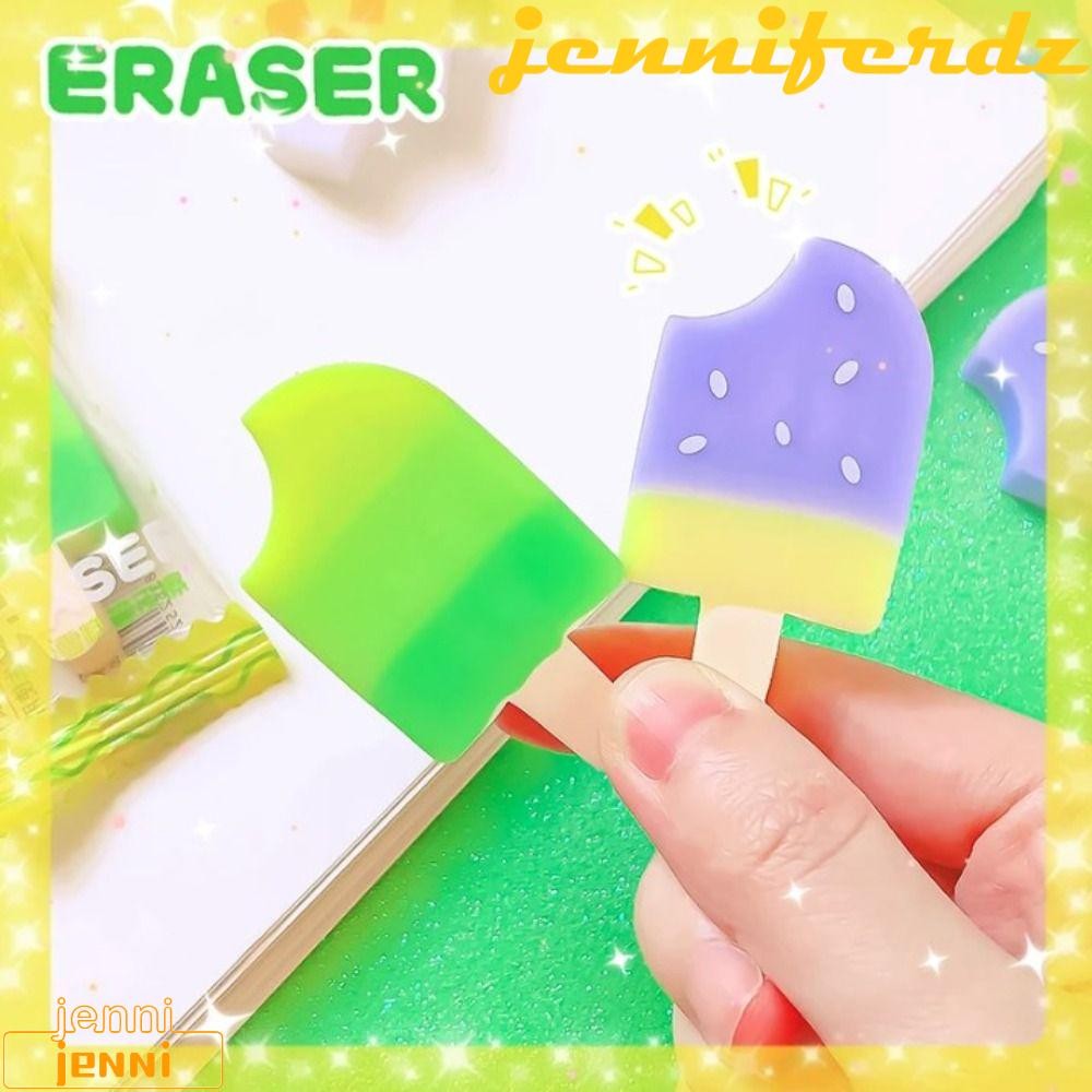 JENNIFERDZ Ice Cream Eraser, Cute Creative Popsicle Pencil Rubber ...