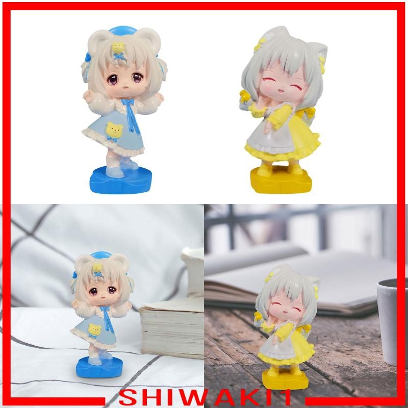 [Shiwaki1] Cute Girl Figurine Cute Girl Sculpture Decorative Collection ...
