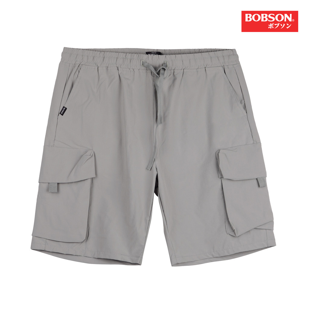 Bobson Japanese Men's Basic Non-Denim Cargo Short Mid Waist 155281 ...