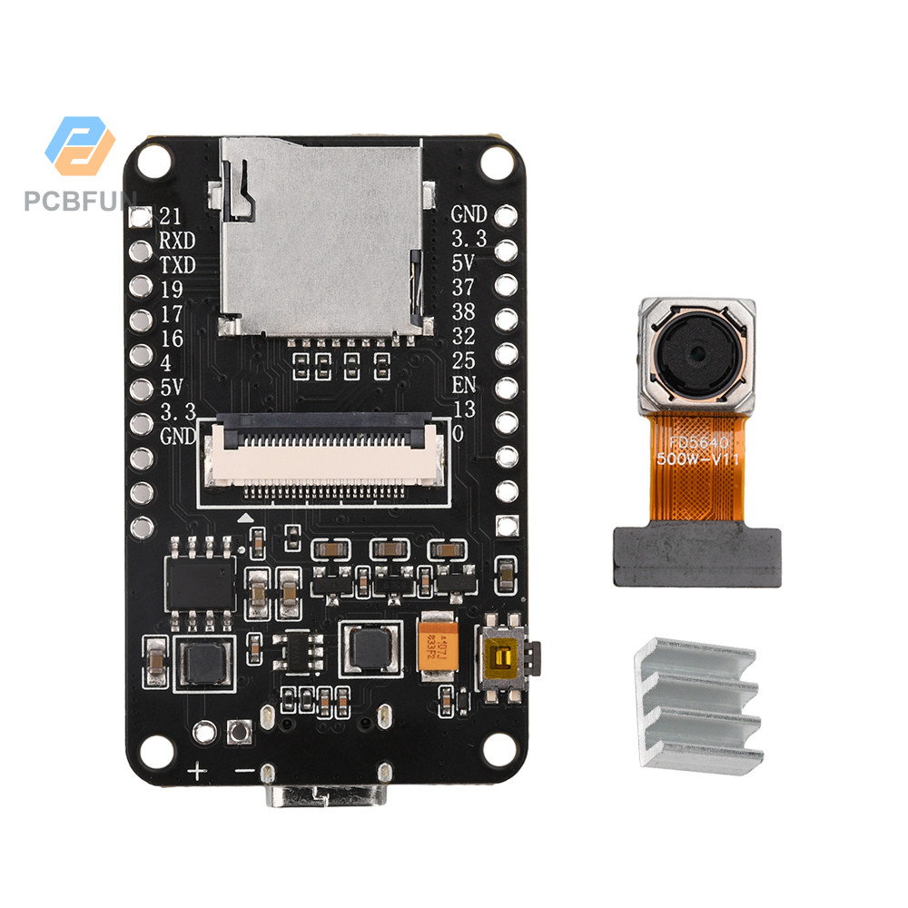 Pcbfun ESP32-CAM Development Board WiFi Bluetooth Module CH340X OV5640 AF-72mm Camera 500W Pixel ...