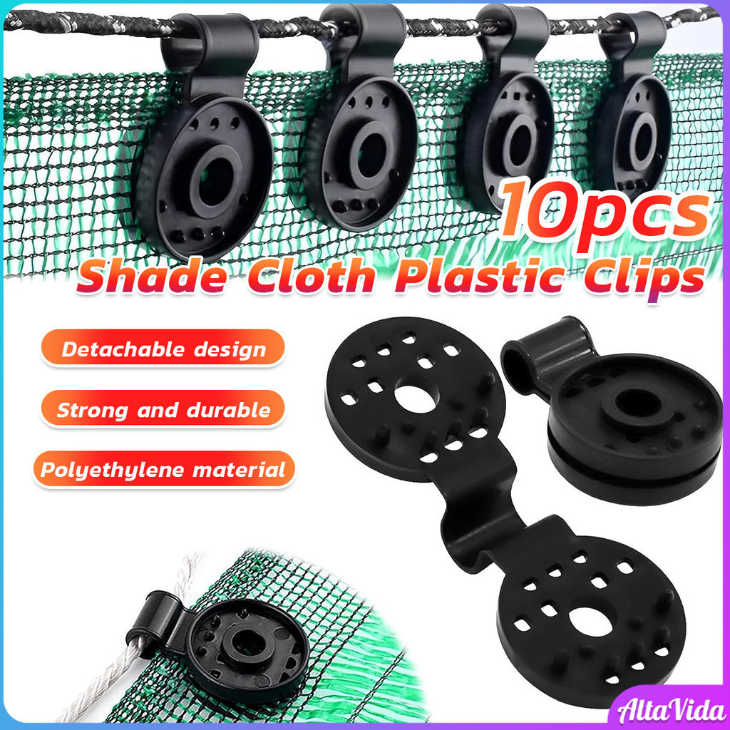 Alta Plastic clips for shade fabric,round black clips for shade net ...
