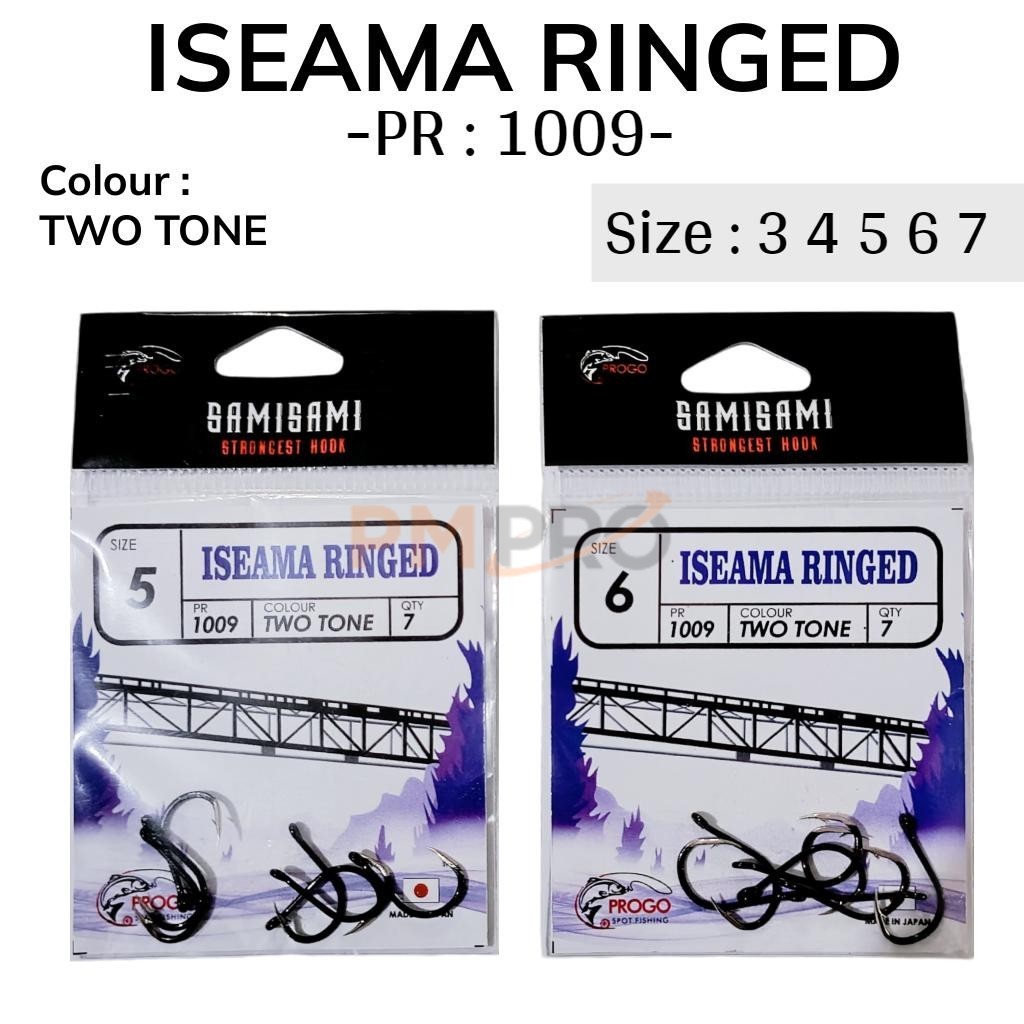 Iseama Ringed Samisami Progo 1009 Fishing Hook Made In Japan Super Strong Sharp Big Small Size ...