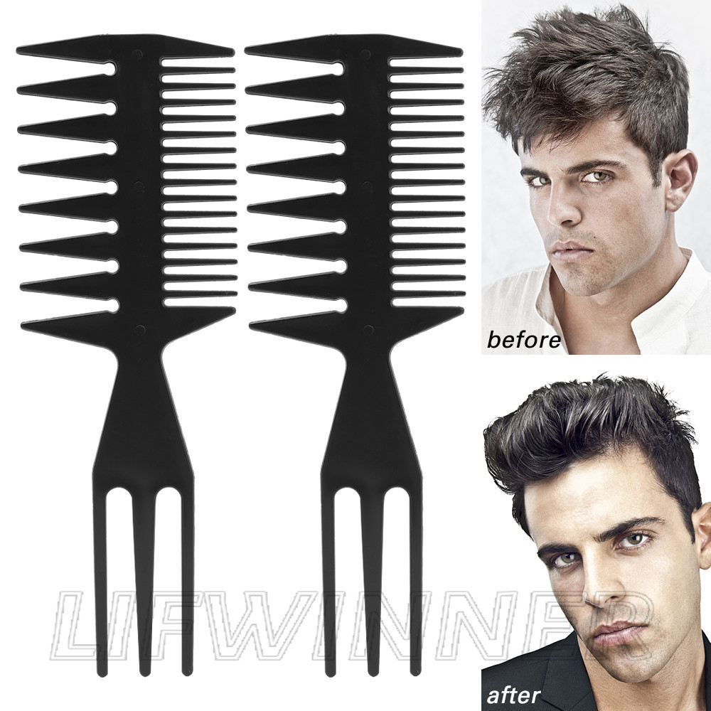 Men Hair Styling Tooth Comb - Double Side Design, Partition Hair Comb - Hair Salon Tools - For ...