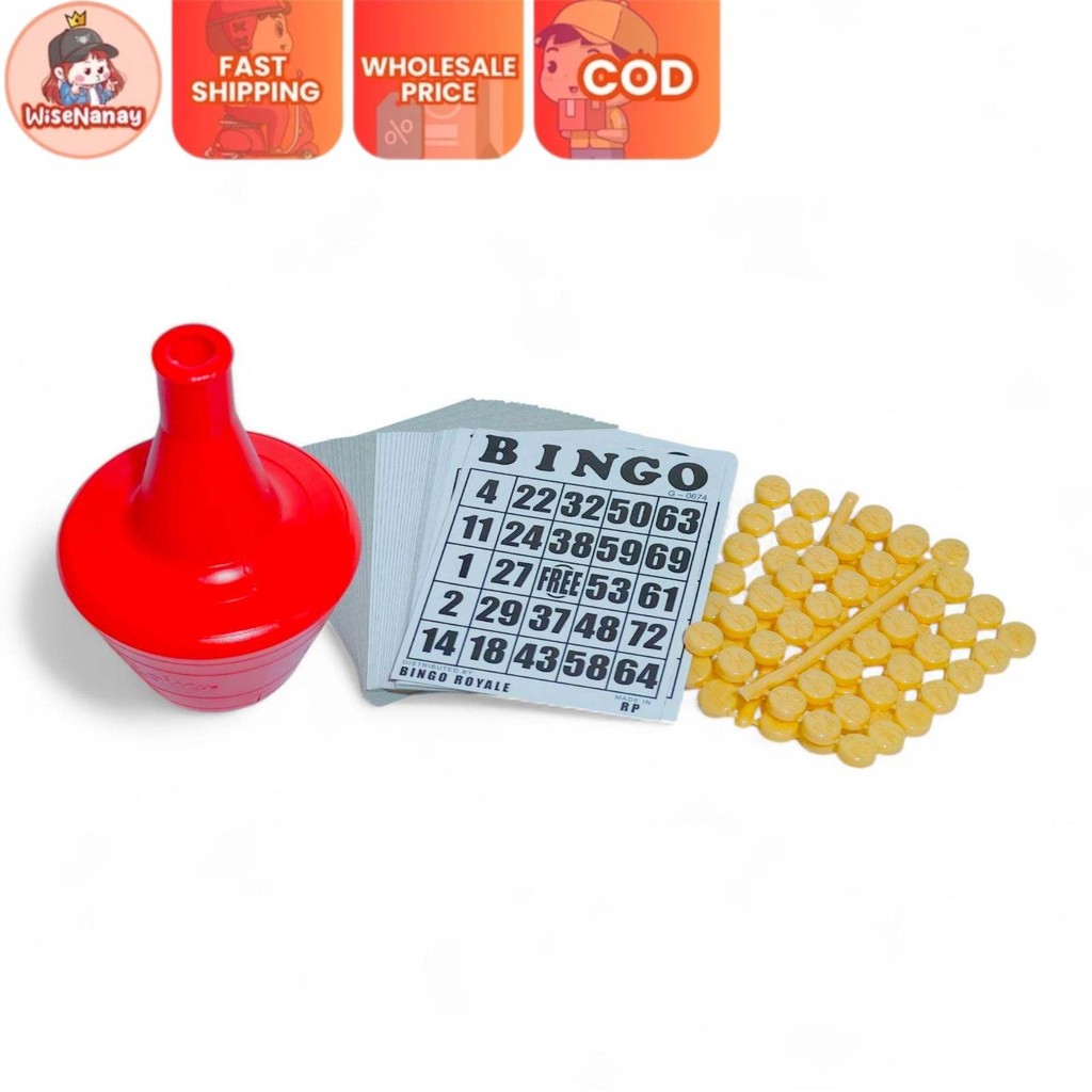 WiseNanay Plastic Bingo w/ Shaker and Cards - Bingo Set | Shopee ...